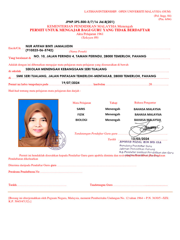 Nur Afifah Binti Jamaludin | PDF