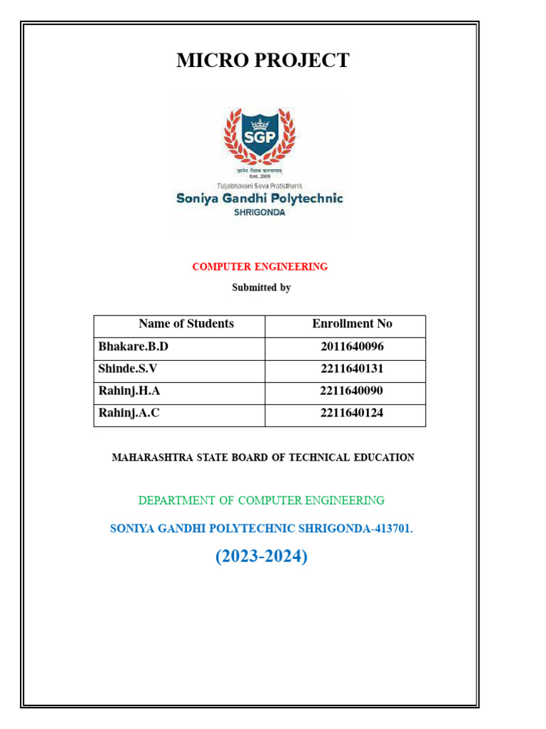 MIC-Project 2023-24 | PDF | Assembly Language | Computer Data