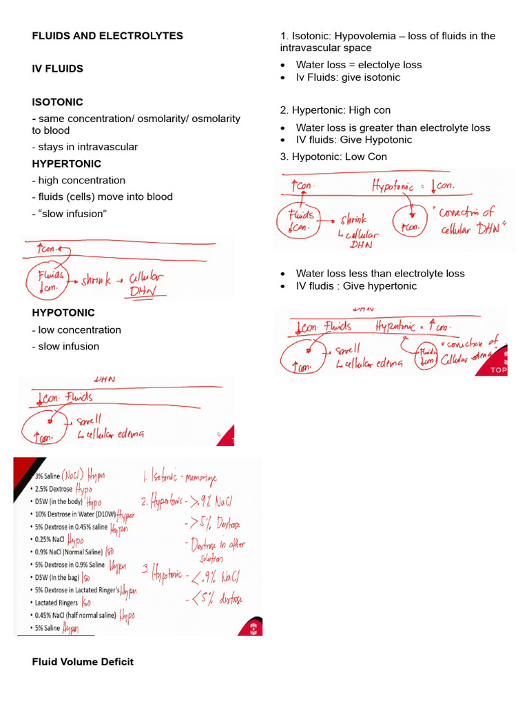 Fluids and Electrolytes | PDF | Medical Specialties | Clinical Medicine