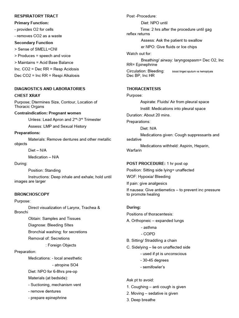 Respi-Hema Disorders | PDF | Pneumonia | Respiratory Tract