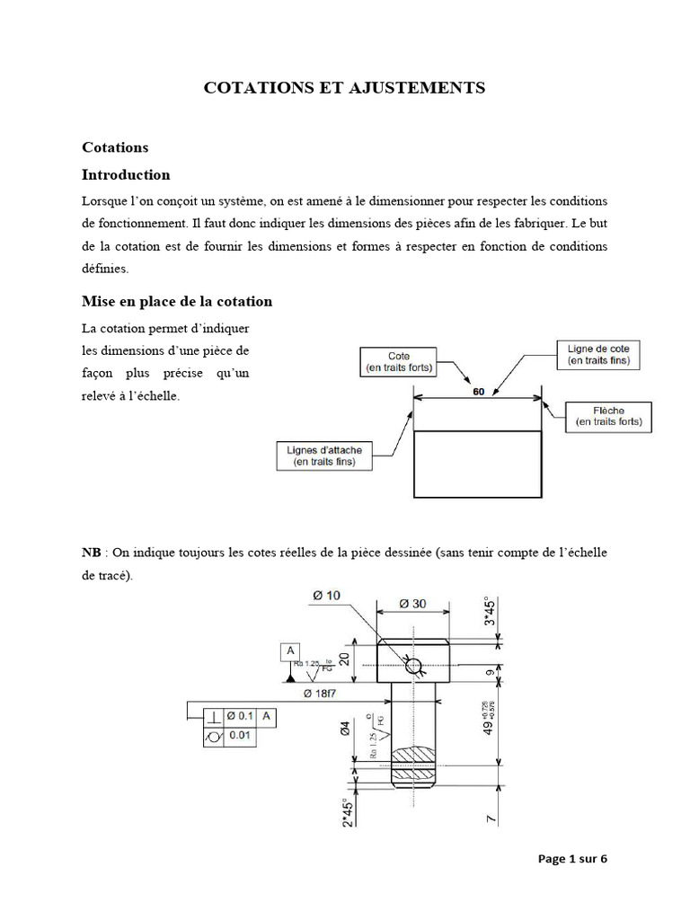 Cotation Et Ajustements | PDF