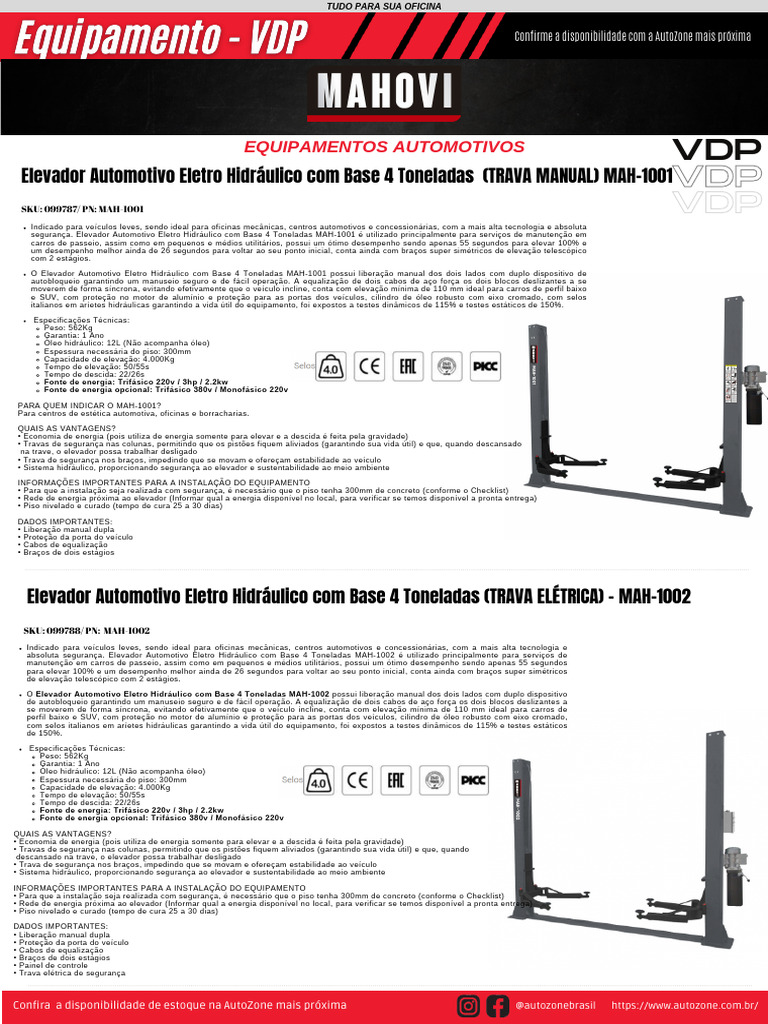 Catalogo Mahovi - Autozone | PDF | Carro | Motores