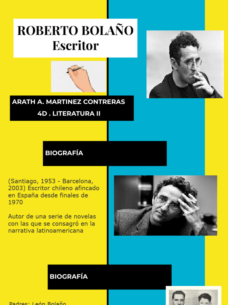 Biografía de Roberto Bolaño | PDF