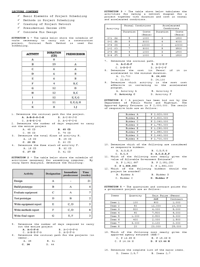 SEC017 Construction Management | PDF | Concrete