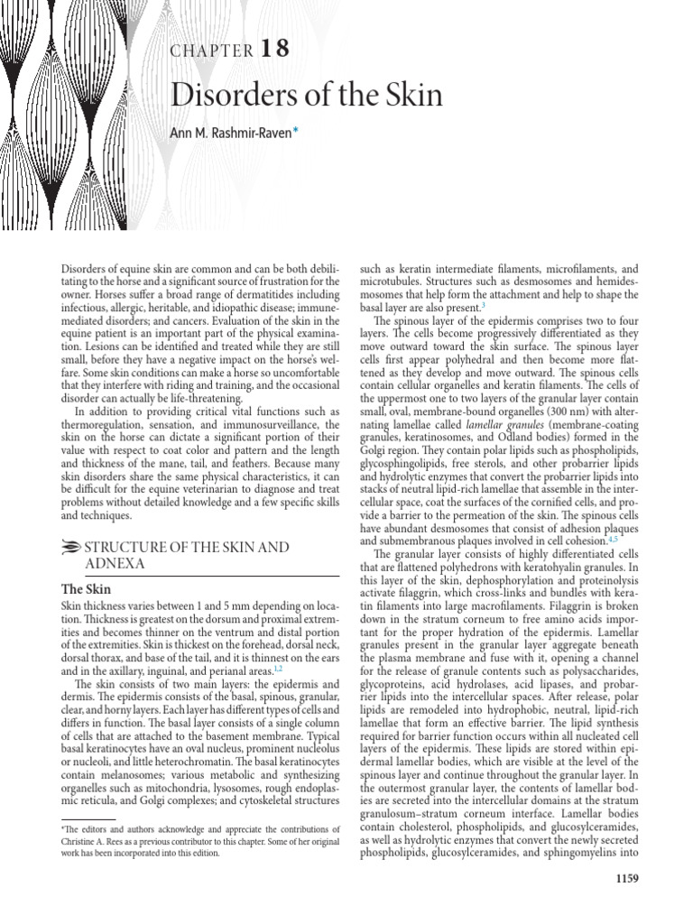 Chapter 18 - Disorders of The Skin - 2018 - Equine Internal Medicine ...