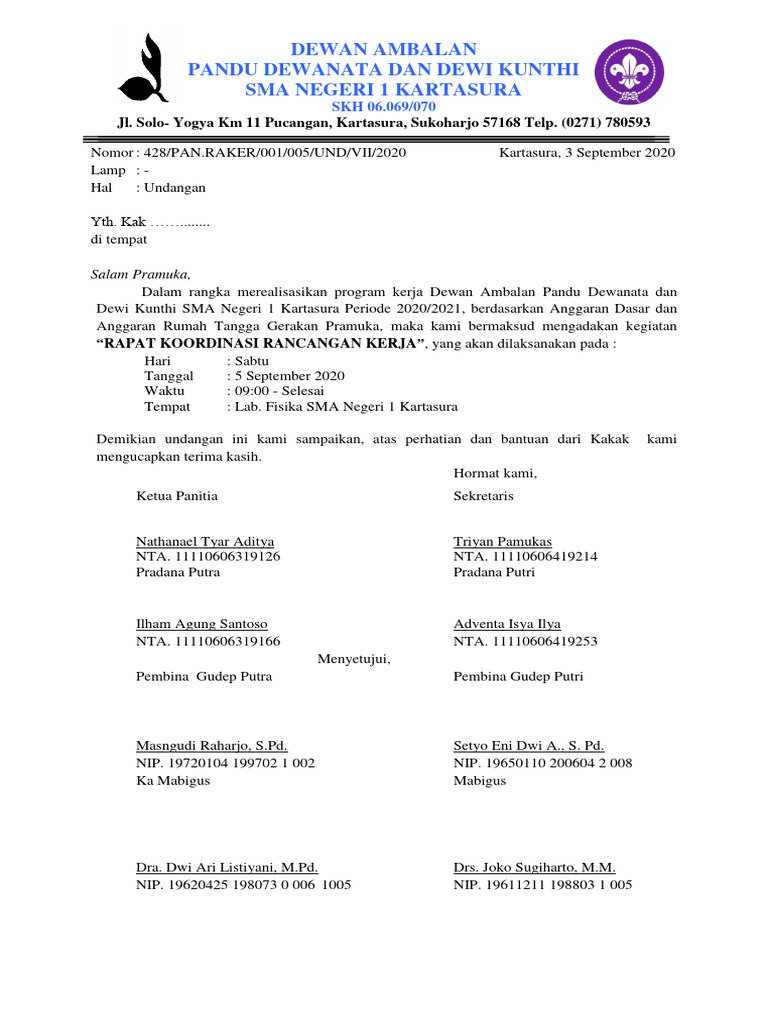 Undangan Hari H, Sarpra Dan Revisi Proposal - 3 | PDF