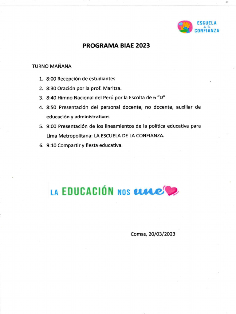 Programa Biae 2023 | PDF