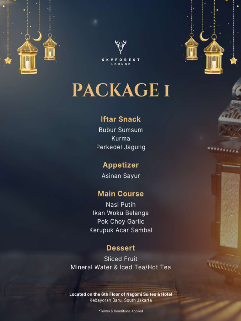 Menu Iftar Package | PDF