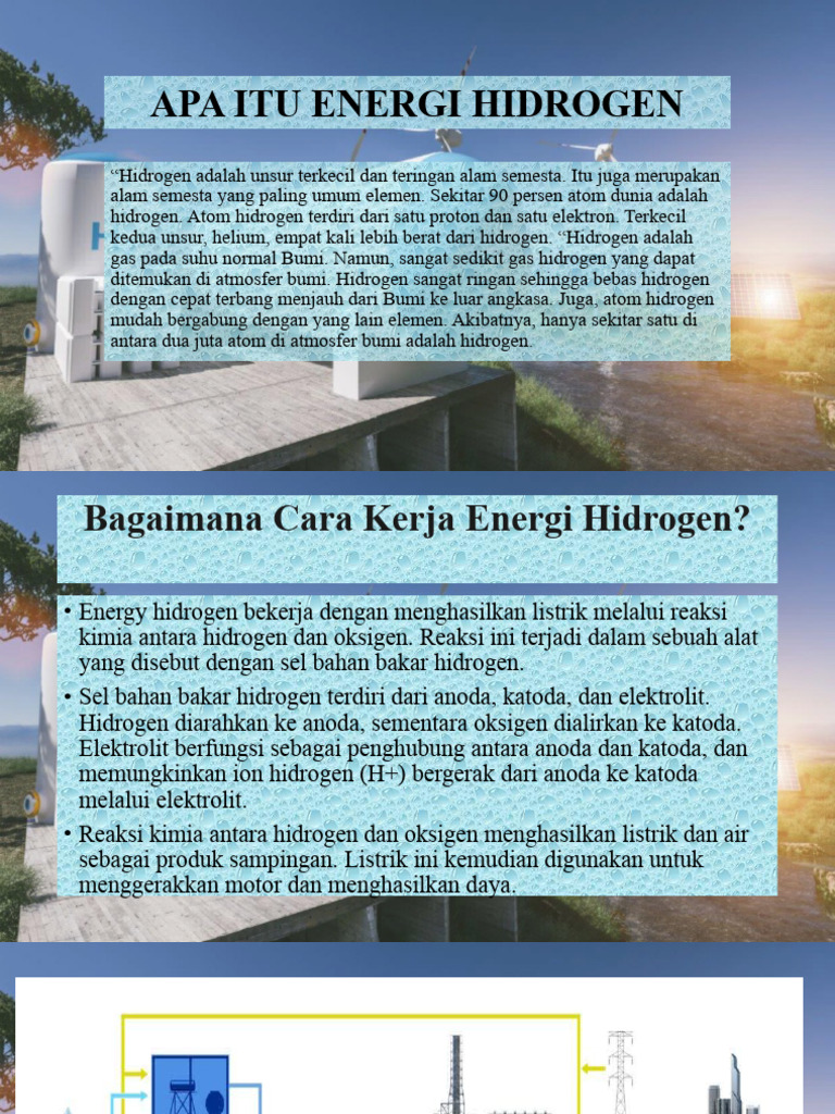 Pengertian dan Manfaat Energi Hidrogen | PDF