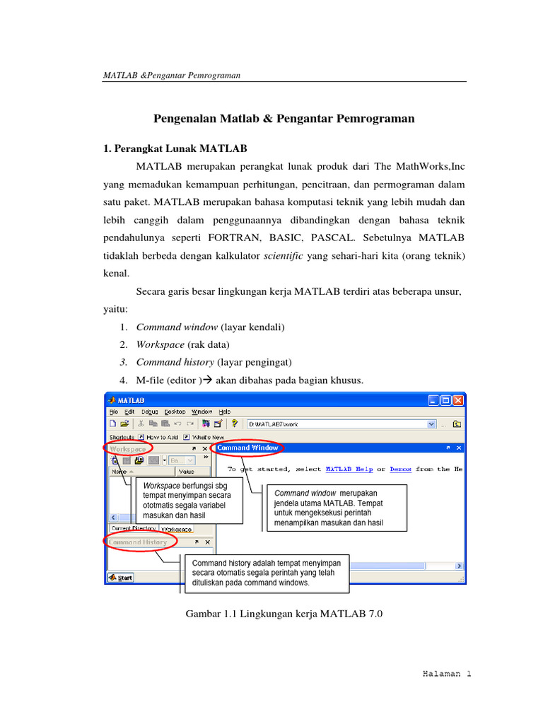 Pengenalan Matlab | PDF