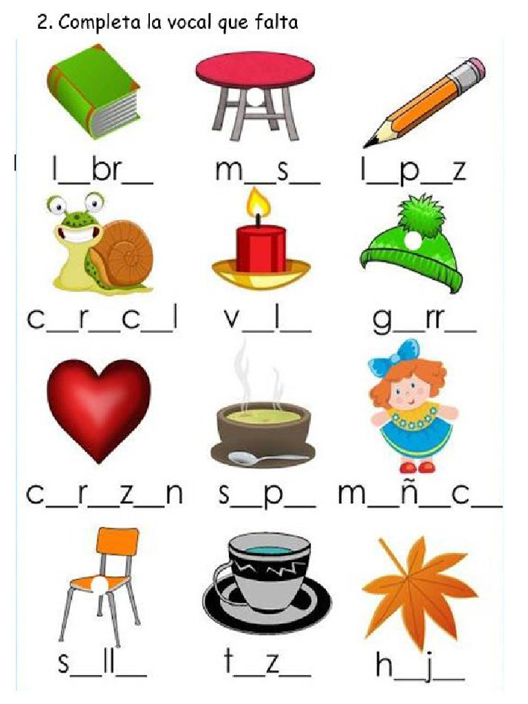 Ficha Completa La Vocal 2 | PDF