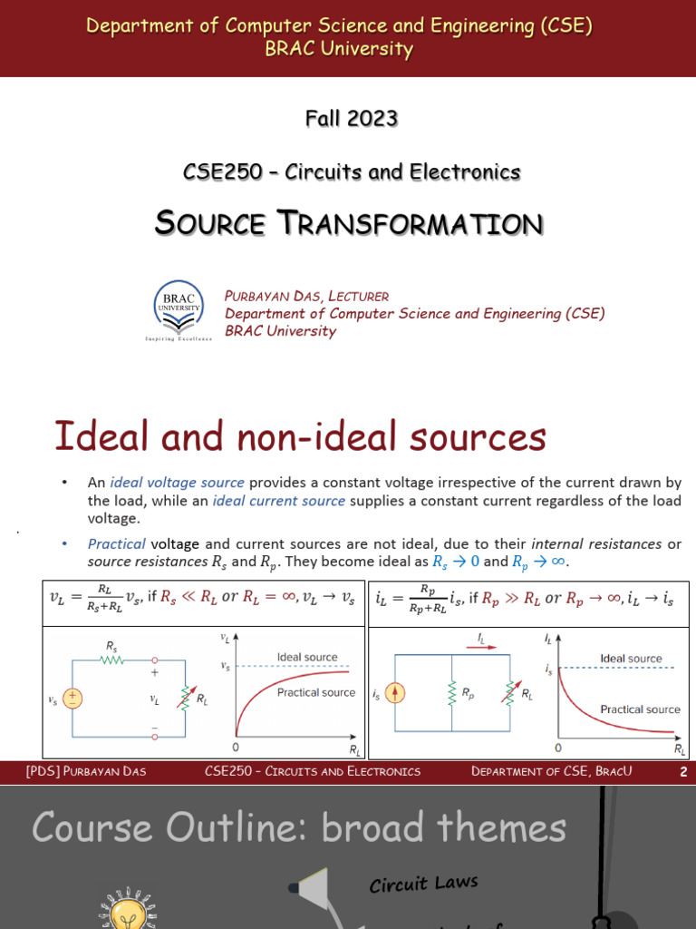 6. Source Transformation | PDF | Electrical Network | Series And Parallel Circuits