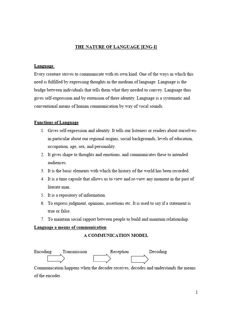 Leason - Nature-of-Language | PDF | Language Acquisition | Semantics
