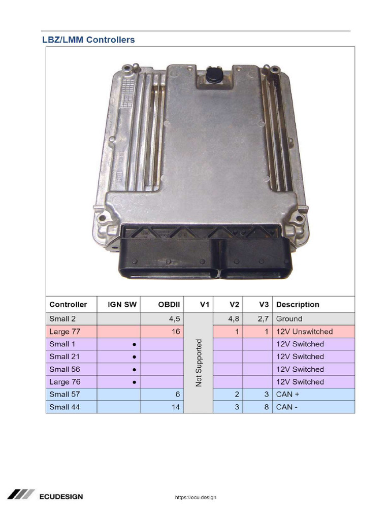 Pinout AcDelco E35 GM | PDF