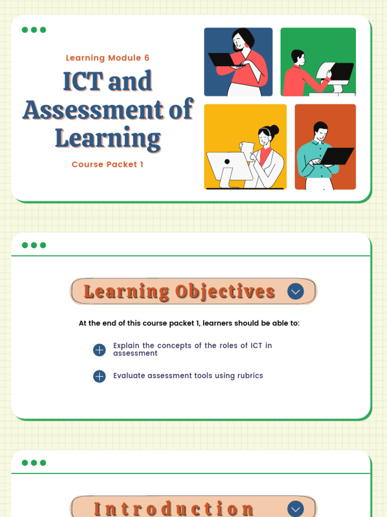 ICT's Role in Learning Assessment | PDF | Learning | Educational Technology