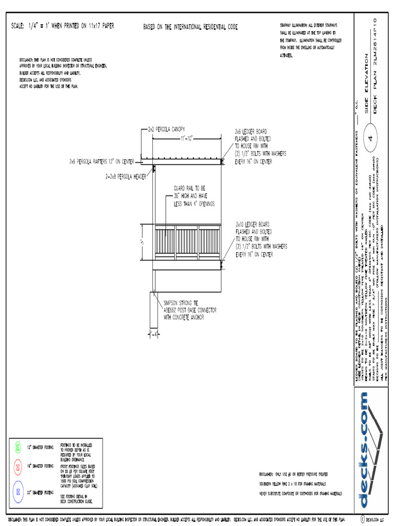 Deck Side Elevation | PDF