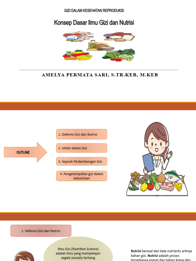 Konsep Dasar Ilmu Gizi dan Nutrisi | PDF
