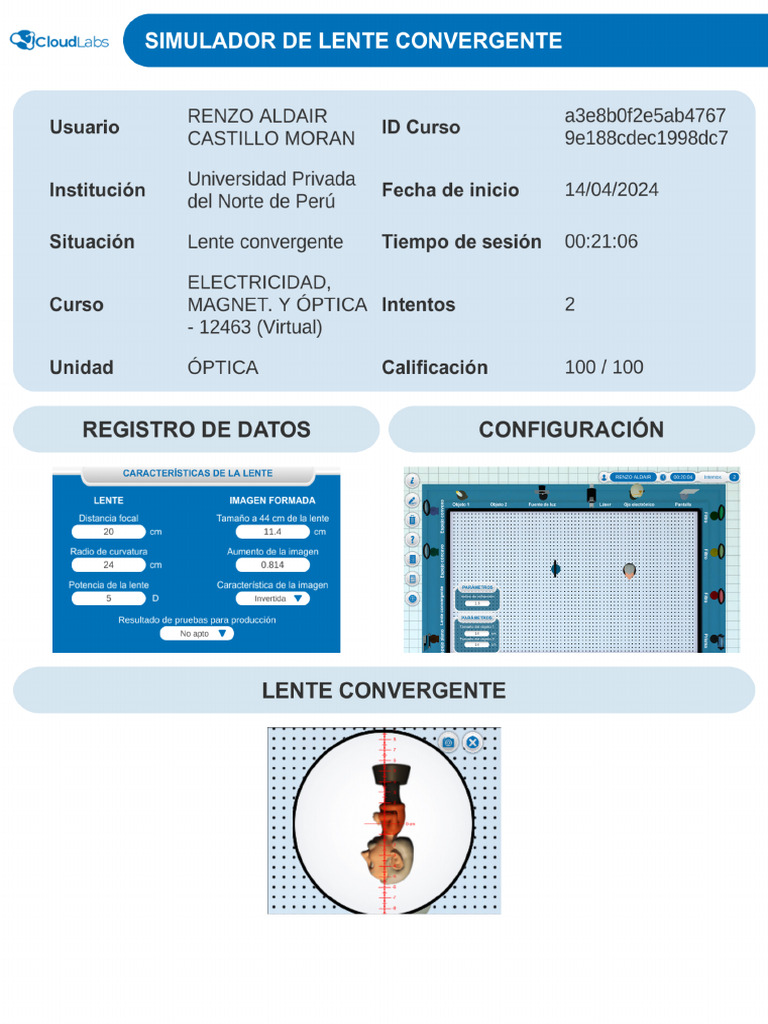 Lente Convergente | PDF