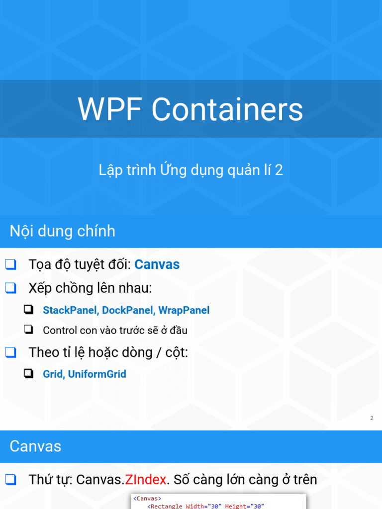 WPF Containers | PDF