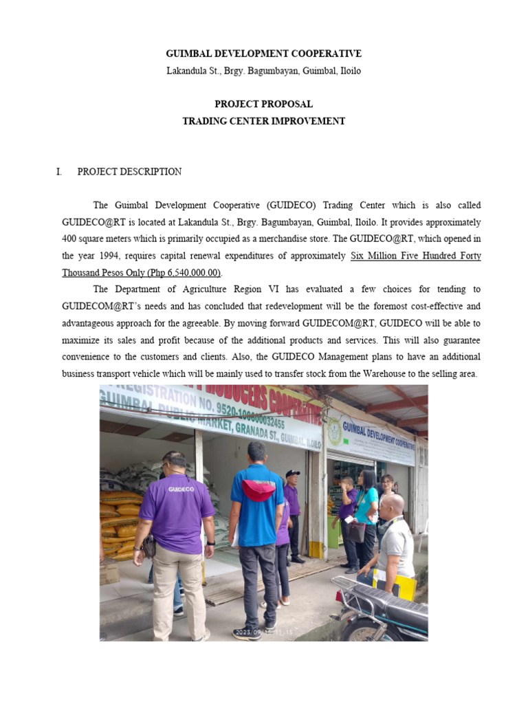 91288886-Project-Proposal - Copy | PDF | Inventory | Economies