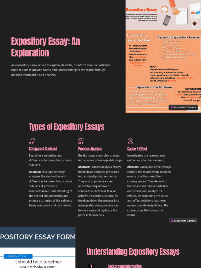 Expository Essay Structure and Types | PDF | Essays | Cognition
