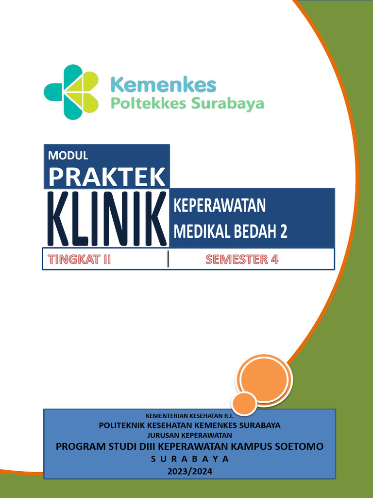 Modul Praktek Klinik Keperawatan Dan Pencapaian Keterampilan Revisi | PDF