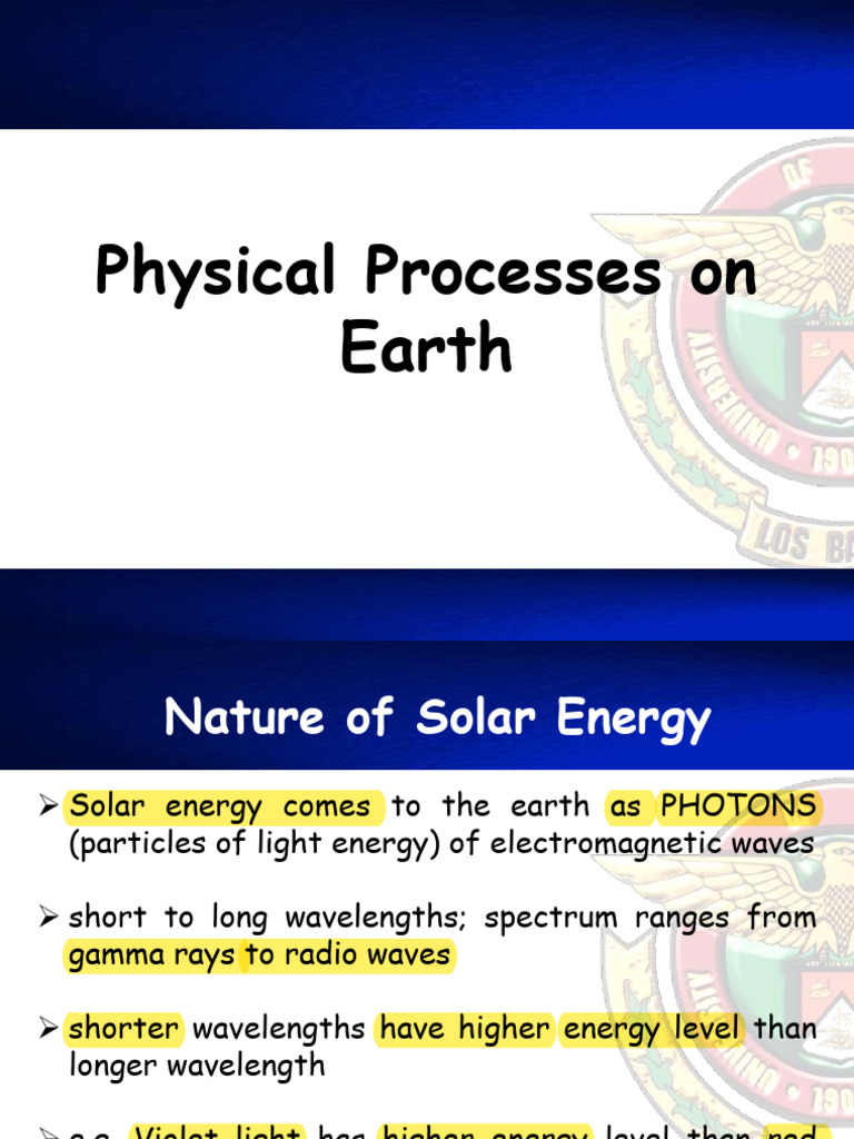 3 Physical Processes On Earth Final 1 3 | PDF | Atmosphere Of Earth ...