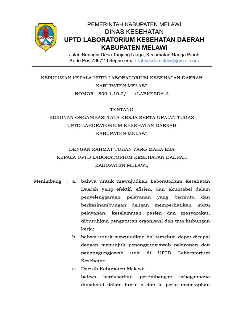 Sotk Uptd Labkesda 2023-1 | PDF