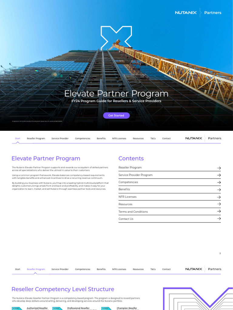 FC4983 Nutanix Elevate Partner Guide Reseller FY24 V2 | PDF | Fiscal Year | Sales
