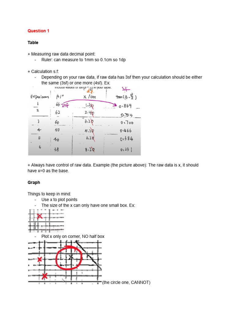 Measurement and Graphing Tips | PDF | Teaching Methods & Materials