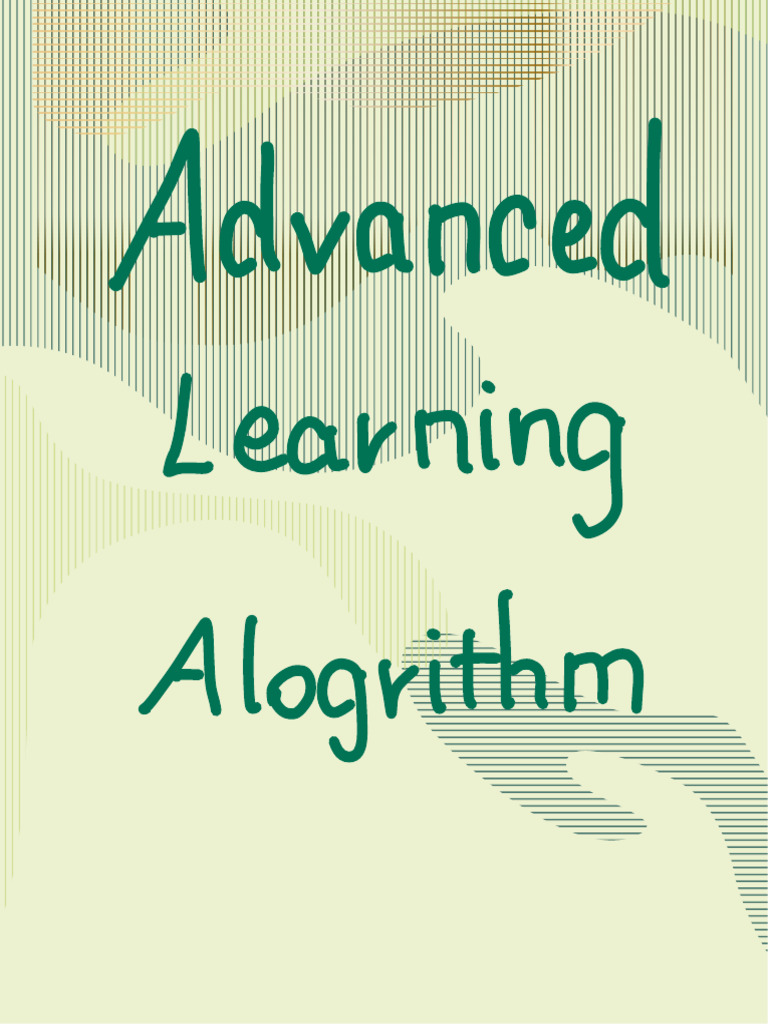 Learning Algorithm | PDF | Artificial Neural Network | Computational Neuroscience