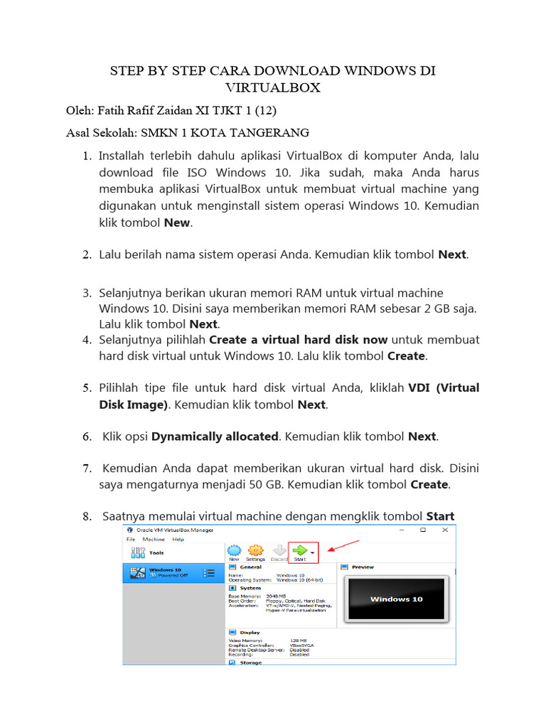 Step by Step Cara Download Windows Di Virtualbox | PDF | Komputer
