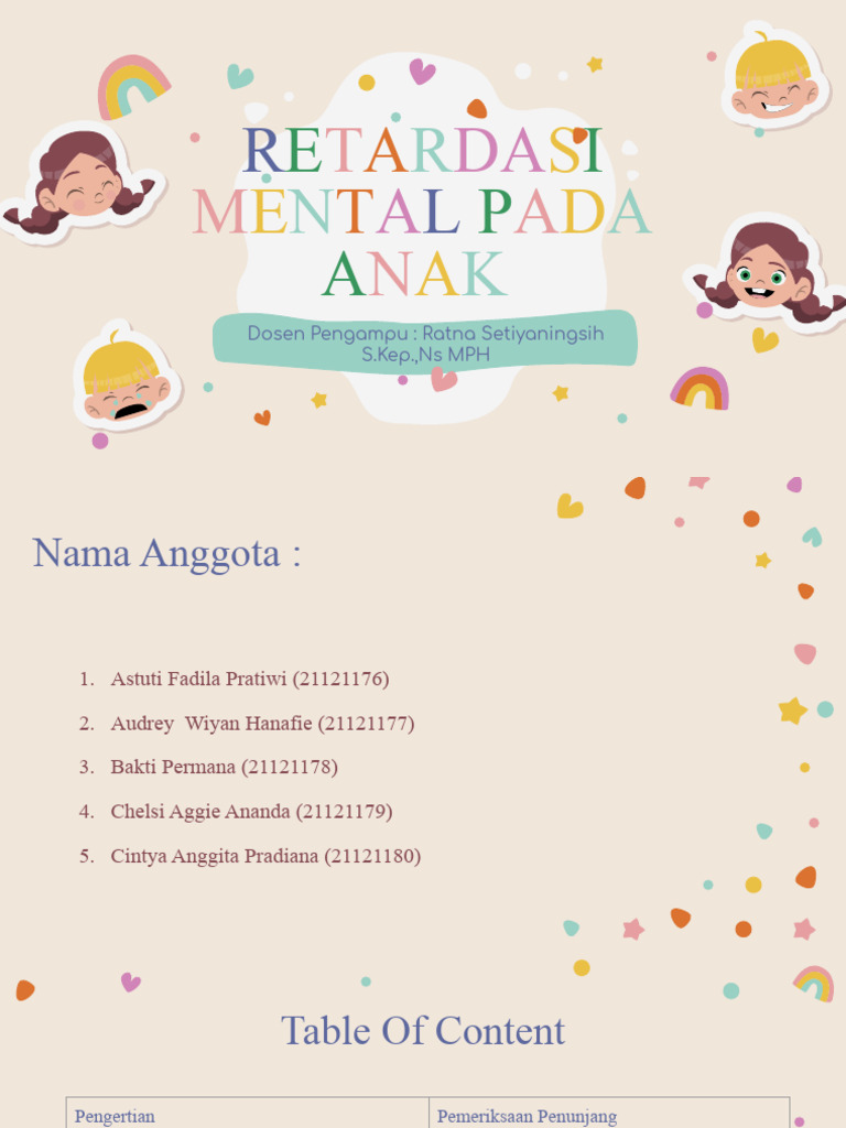 Kel. 3 PPT Retardasi Mental | PDF