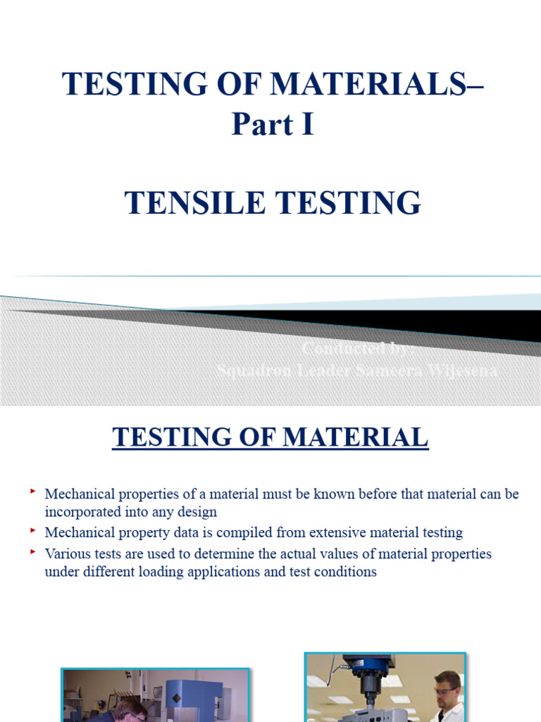 Tensile Testing: Material Properties Analysis | PDF | Deformation ...
