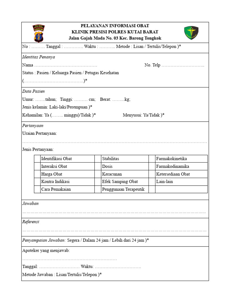 Form Pio, Konseling | PDF | Kesehatan Holistik | Sains & Matematika