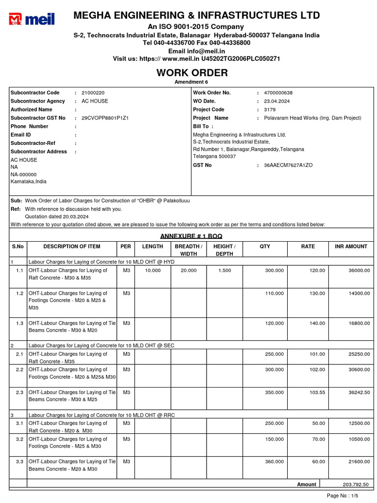 V6-Sub, Ref & T&C Changes | PDF | Employment | Labour Law