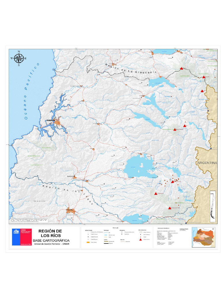 14 Mapa Base Region de Los Rios | PDF