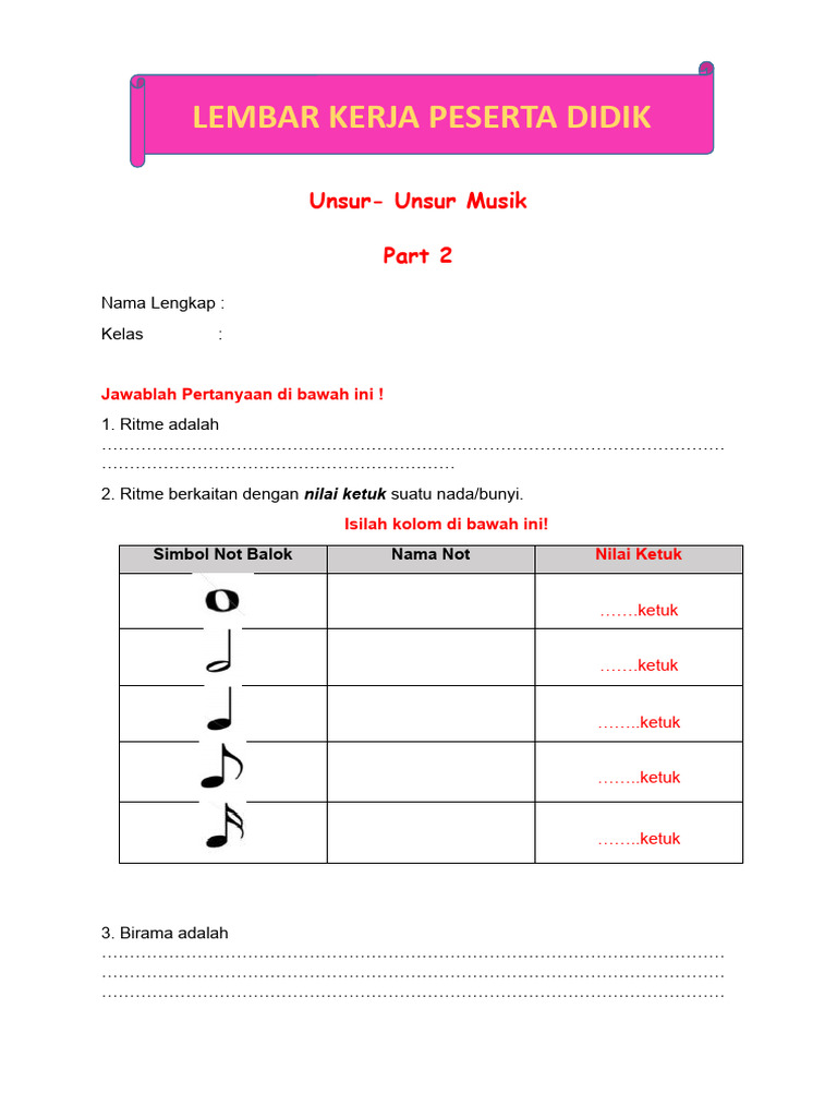 Unsur Musik: Ritme dan Birama | PDF