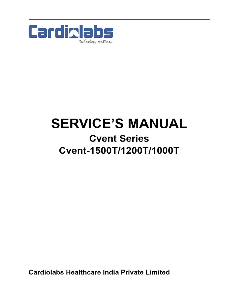 Cvent-1200T Service Manual 200722 | PDF