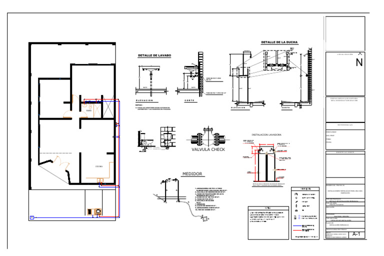 Plano Casa Model | Descargar gratis PDF | Ingeniería Ambiental | Ingeniería de Edificación