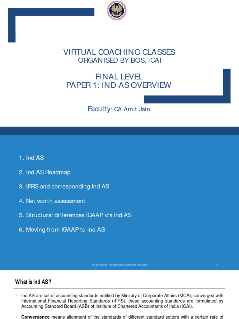 Ind AS Applicability | PDF | International Financial Reporting ...