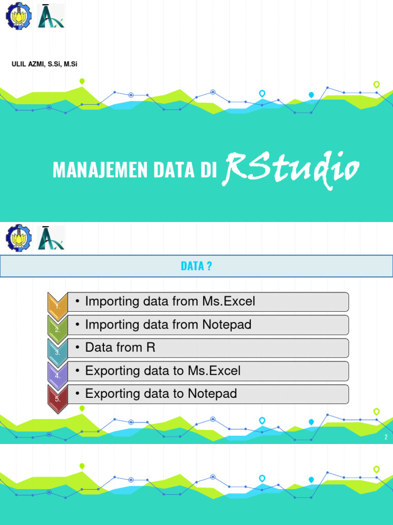 Manajemen Data Di Rstudio | PDF