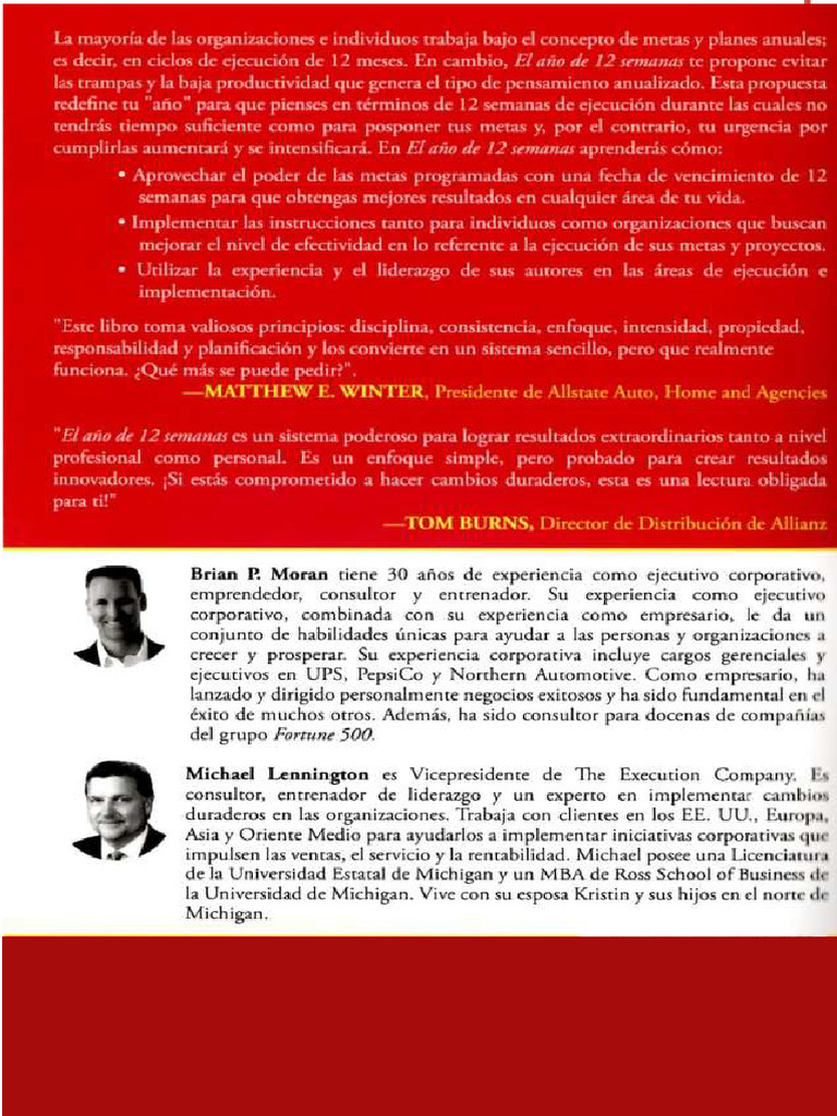 Split PDF Down The Middle Pdfcoffee - Com El Ao de 12 Semanas Brian P Moran y M 2 PDF Free | PDF