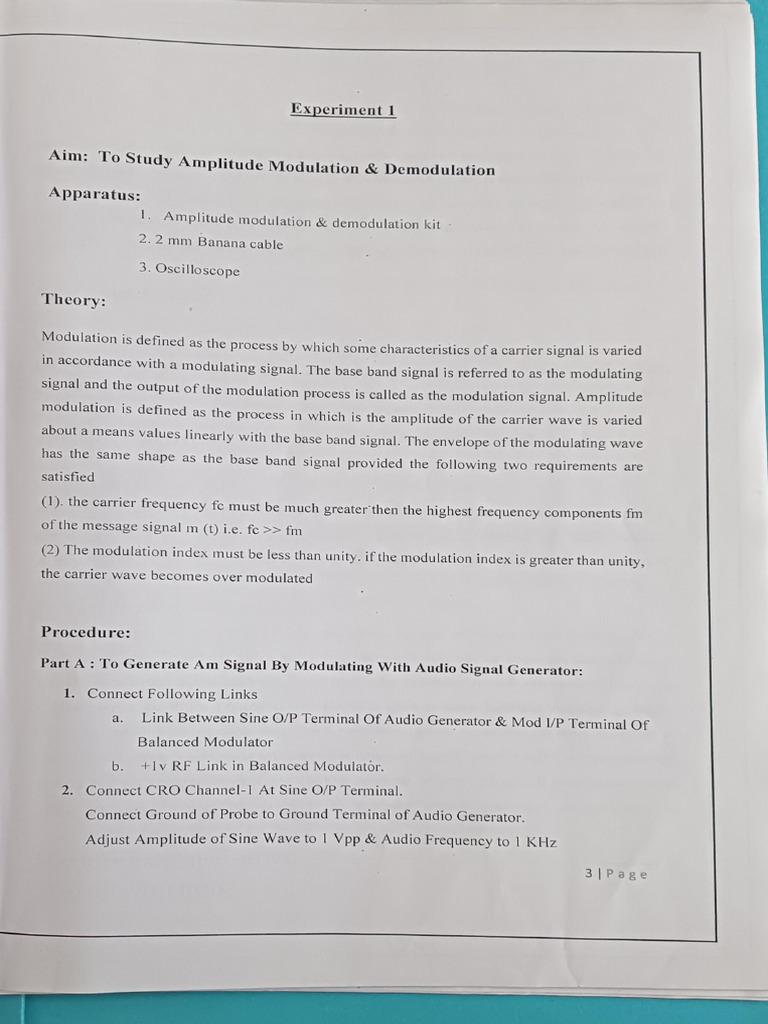 ADC Lab Manual | PDF