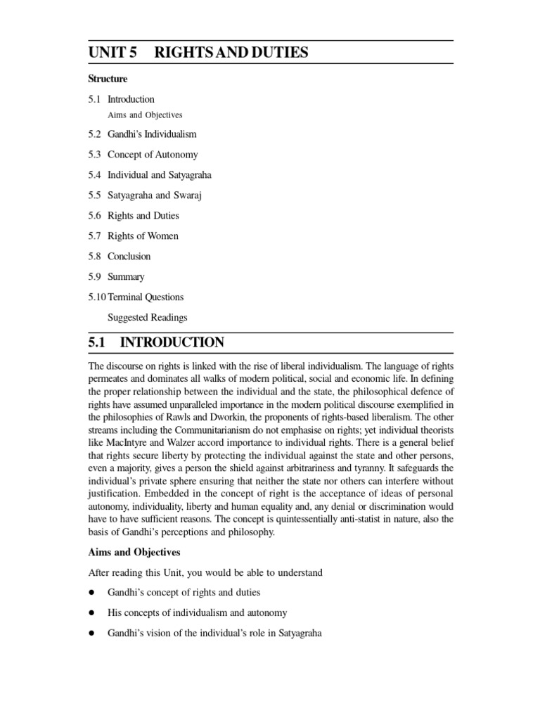 Unit 5 | PDF | Mahatma Gandhi | Civil Disobedience