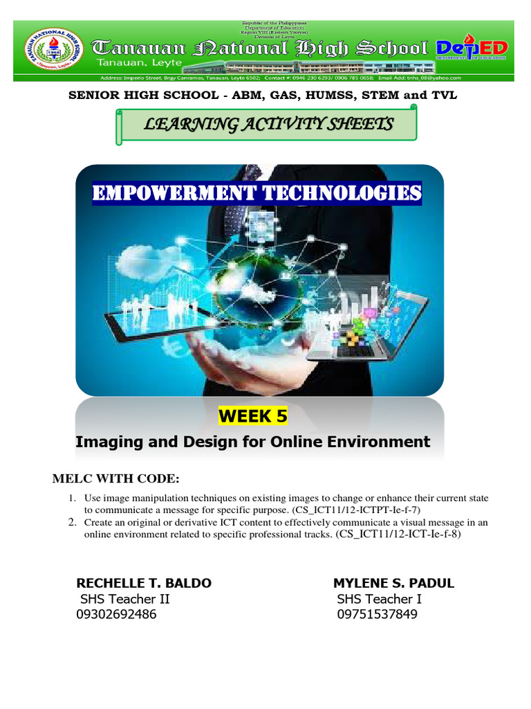 Empowerment Technology Module | PDF | Adobe Photoshop | Image Editing