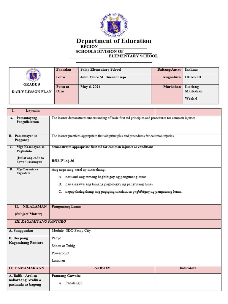 Cot Health 5 Q4 W5 | PDF