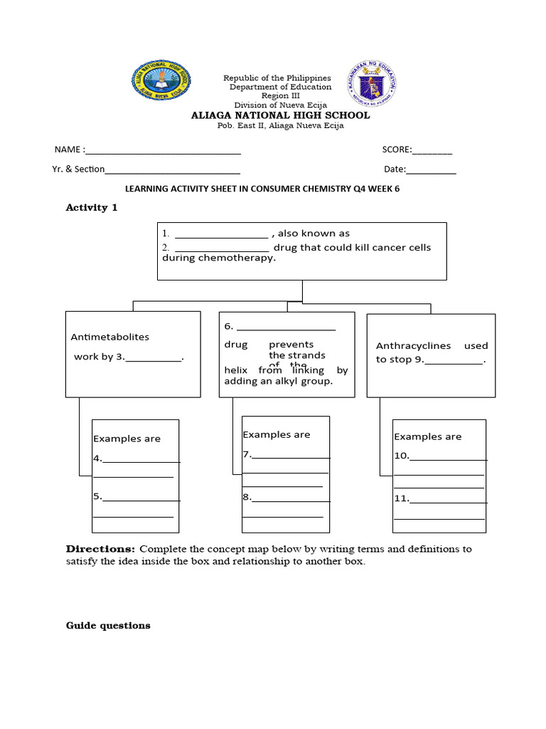 LAS Con CHEM Q4 Week 6 GRADE9 | PDF | Chemotherapy | Cancer