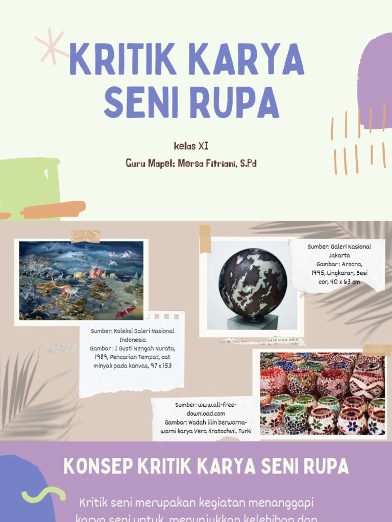 Kritik Karya Seni Rupa Xi | PDF