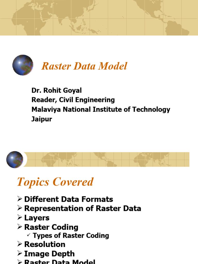 04. Raster Data Model | PDF | Geographic Information System | Image ...